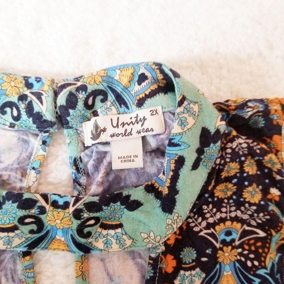 Unity World Wear | Tops | Unity World Wear Tank With Collar And Keyhole ...